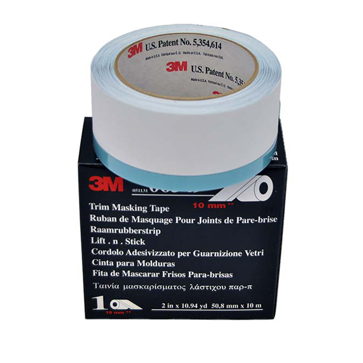 3M Ταινία Μονώματος Λάστιχου Παρμπρίζ 10mm (6349) - Χρώματα Παπαδημητρίου