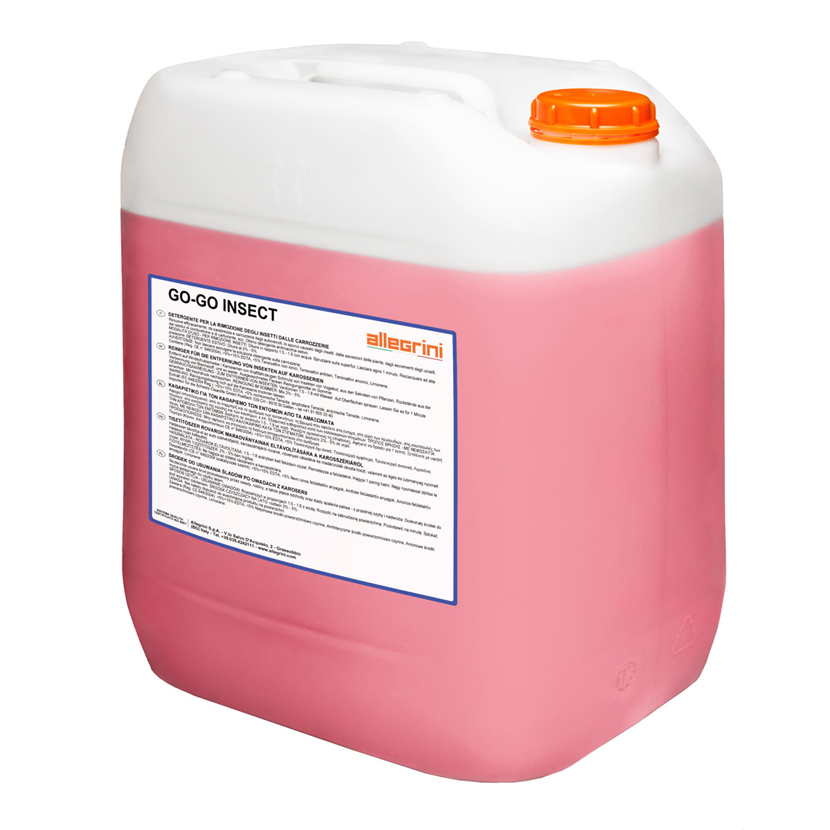 ALLEGRINI GO-GO INSECT Απορρυπαντικό Απομάκρυνση Εντόμων 20KG - Χρώματα ...