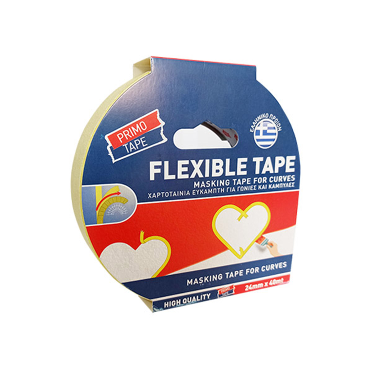 PrimoTape Flexible Χαρτοταινία 24mm - Χρώματα Παπαδημητρίου