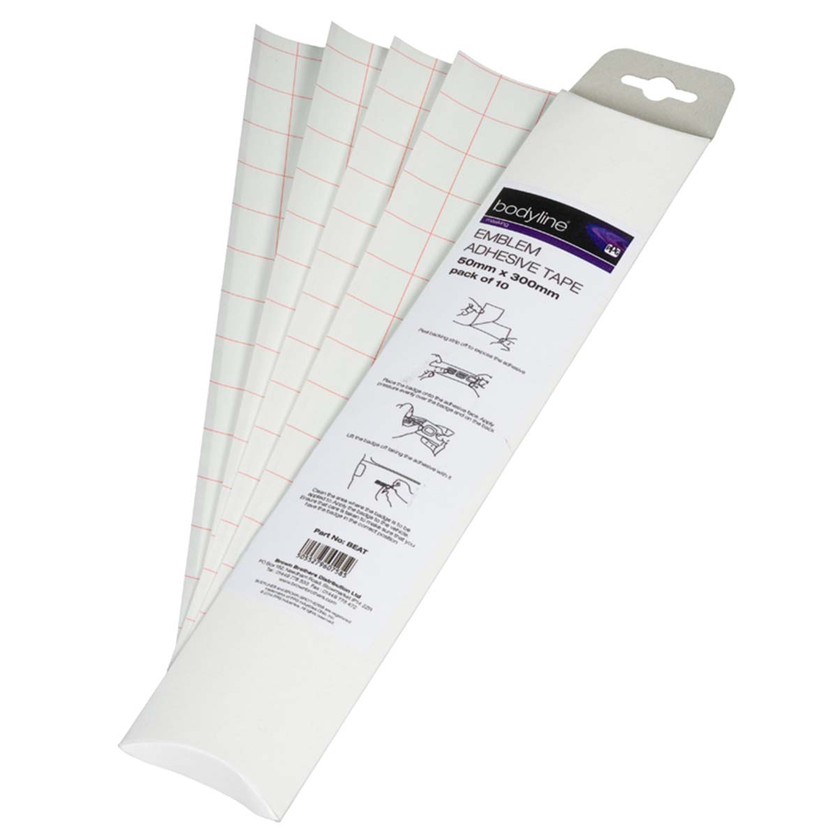 PPG Emblem Adhesive Tape 50mm (10τμχ) BDPBEAT Bodyline - Χρώματα ...