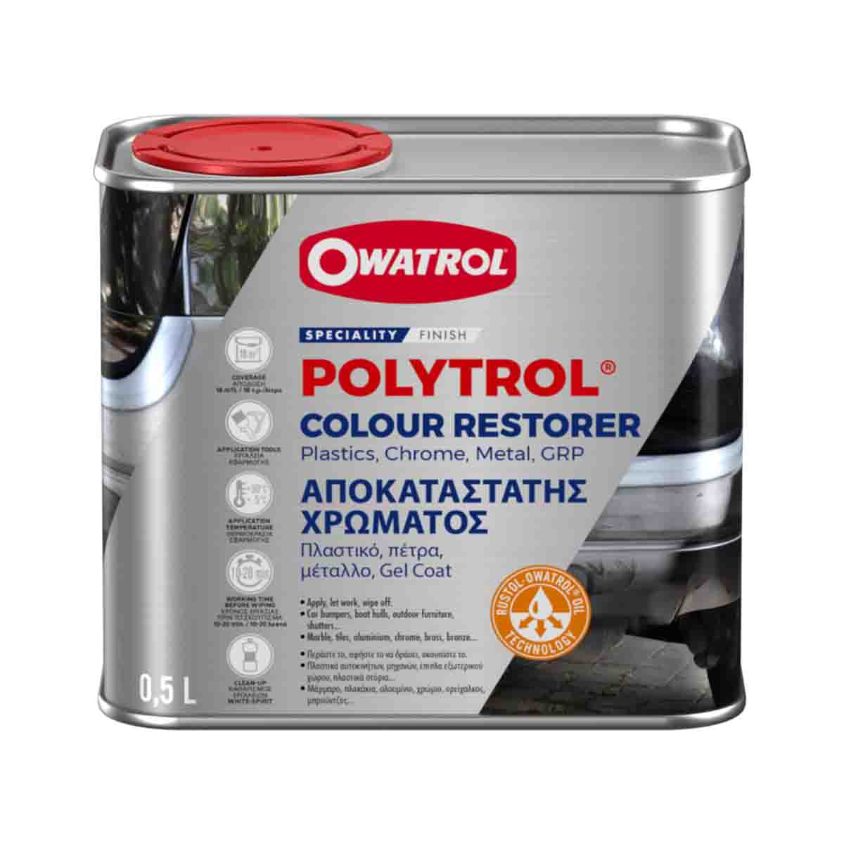 Owatrol POLYTROL Αποκαταστάτης Χρώματος σε Δοχείο 500ml - Χρώματα Παπαδημητρίου